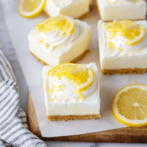 No Bake Lemon Bars – Easy 4-Ingredient Summer Treat! No Bake Lemon Bars ...